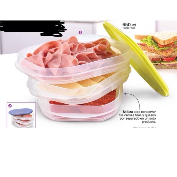 Tupperware | Kitchen | Tupperware Fridgable Stackable Peacock | Poshmark